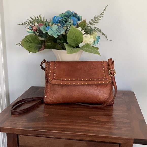 Linea Pelle | Bags | Linea Pelle Nico Studded Crossbody Bag | Poshmark